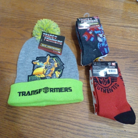 Transformers | Accessories | Nwt Boys Transformers Toque And 2 Packs Of ...